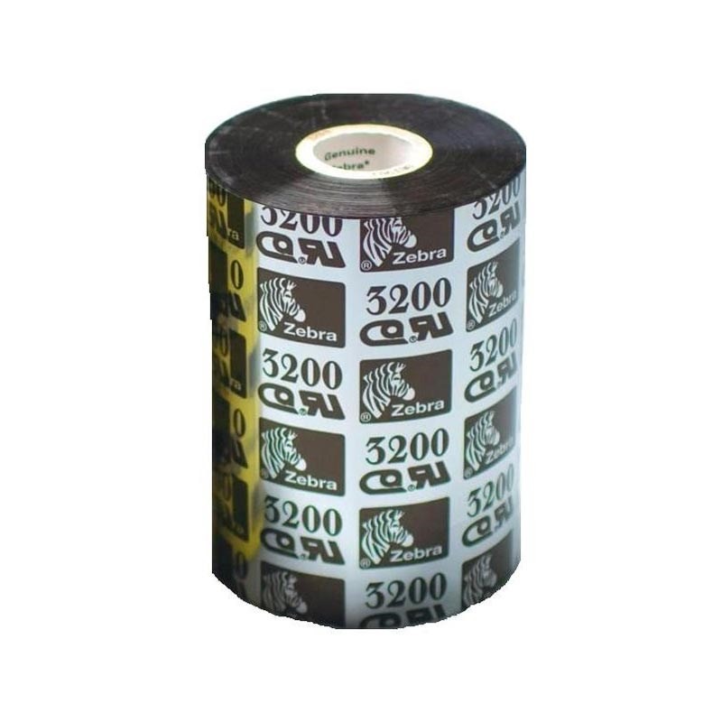 03200BK11030 Zebra 3200 110mm x 300m Wax/Resin Ribbon » VARAGROUP